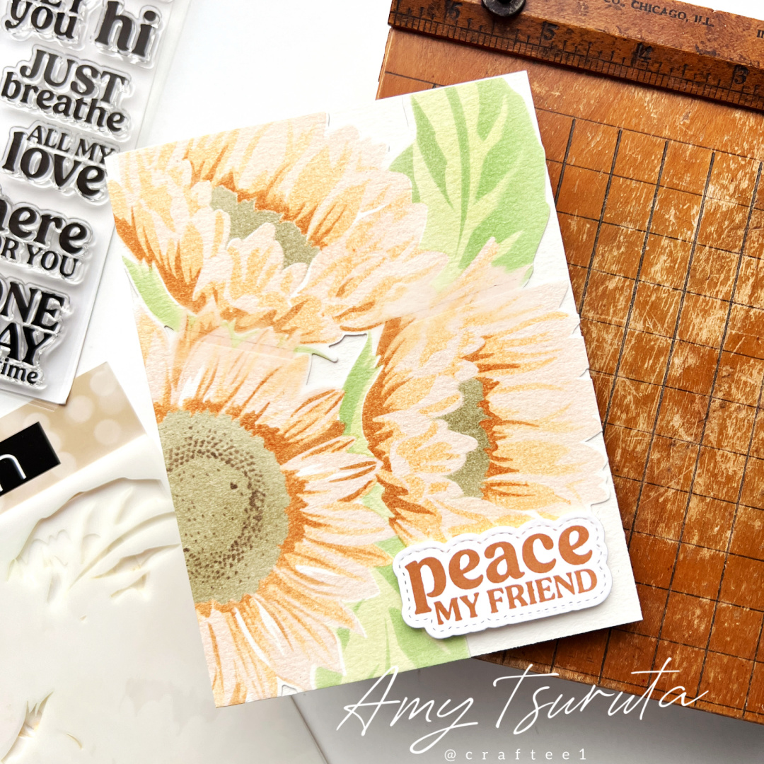 Peace my Friend | The Ton + Simon Says Stamp – Tsuruta Designs