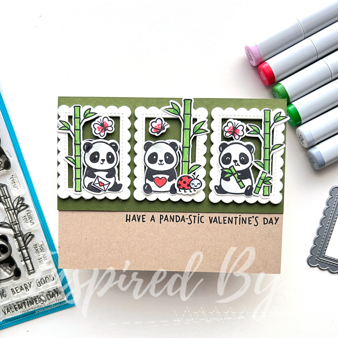 Panda-stic Valentine | Lawn Fawn – Tsuruta Designs